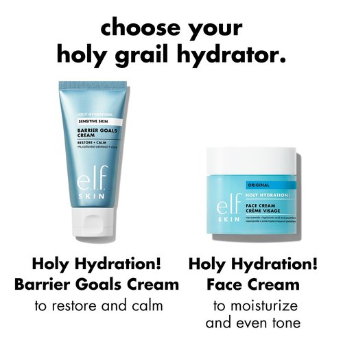 e.l.f. SKIN Holy Hydration! Barrier Goals Cream, Rich Face Moisturizer ...